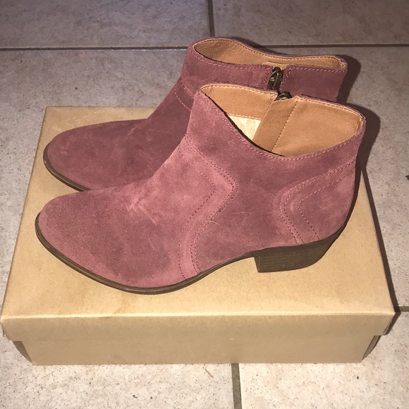 Lucky Brand | Shoes | Lucky Brand Maroon Suede Boots | Poshmark